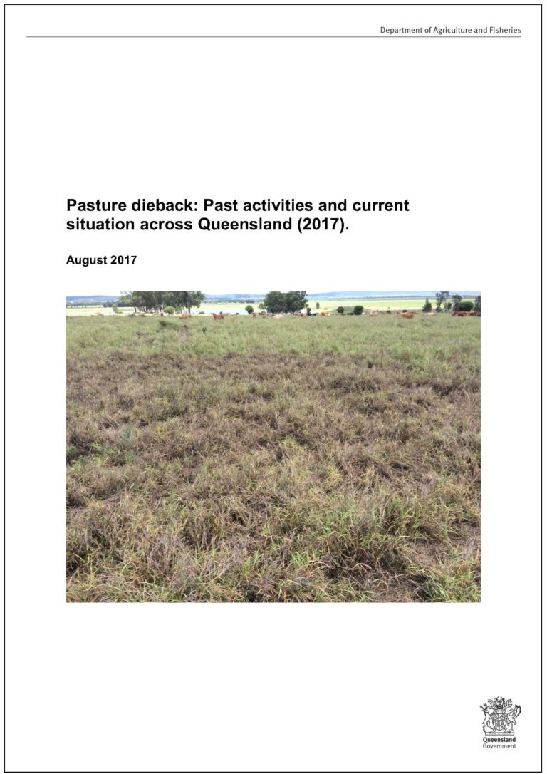 Pasture dieback in Queensland, 2017 situation report - FutureBeef